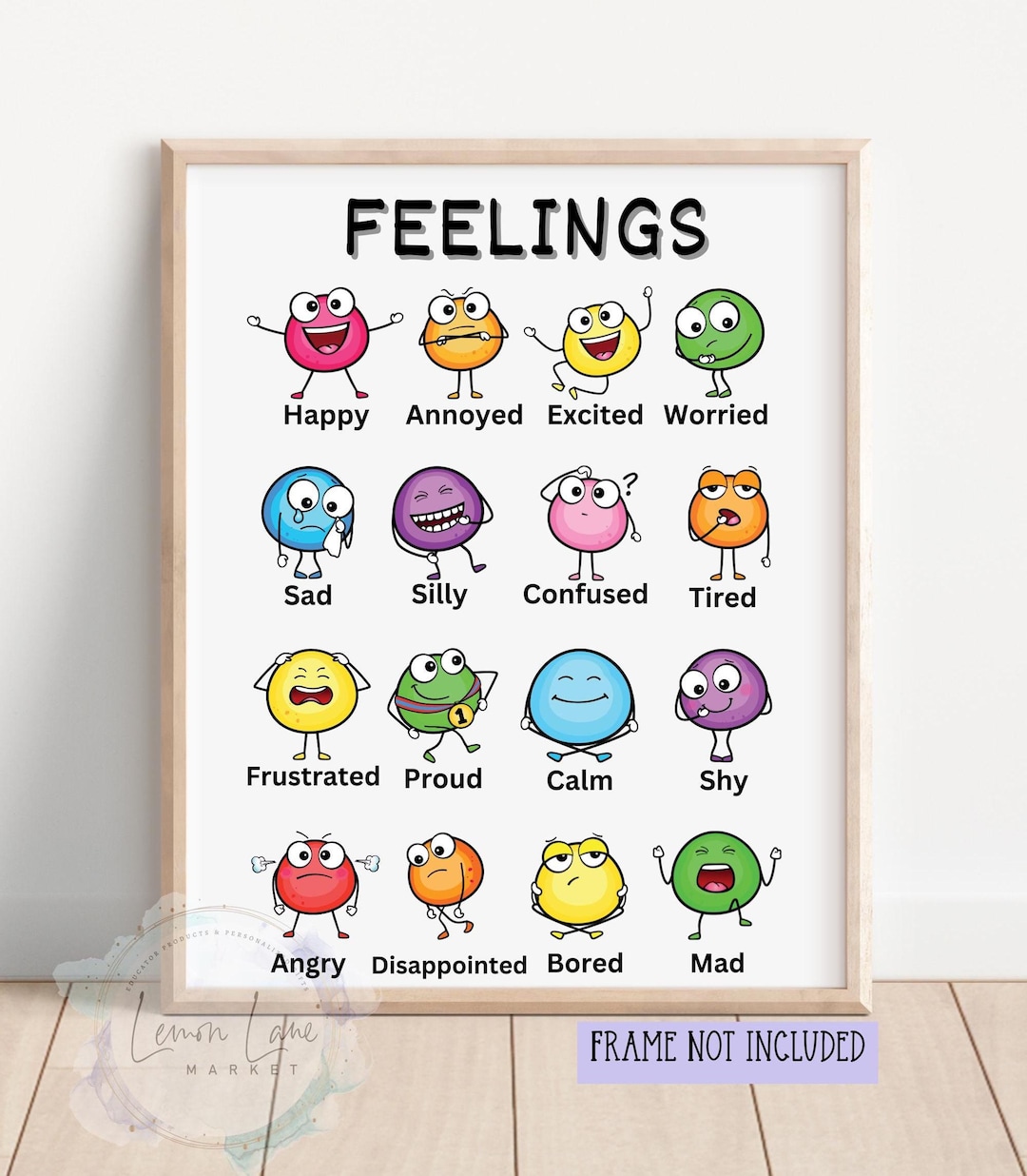 Feelings Poster, Emotions Chart, Calming Corner Classroom, Toddler ...