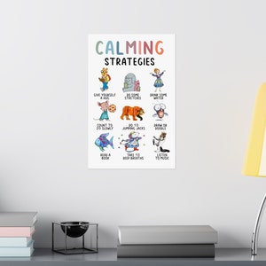 Calming Strategies Classroom Poster, Homeschool Decor, Special ...