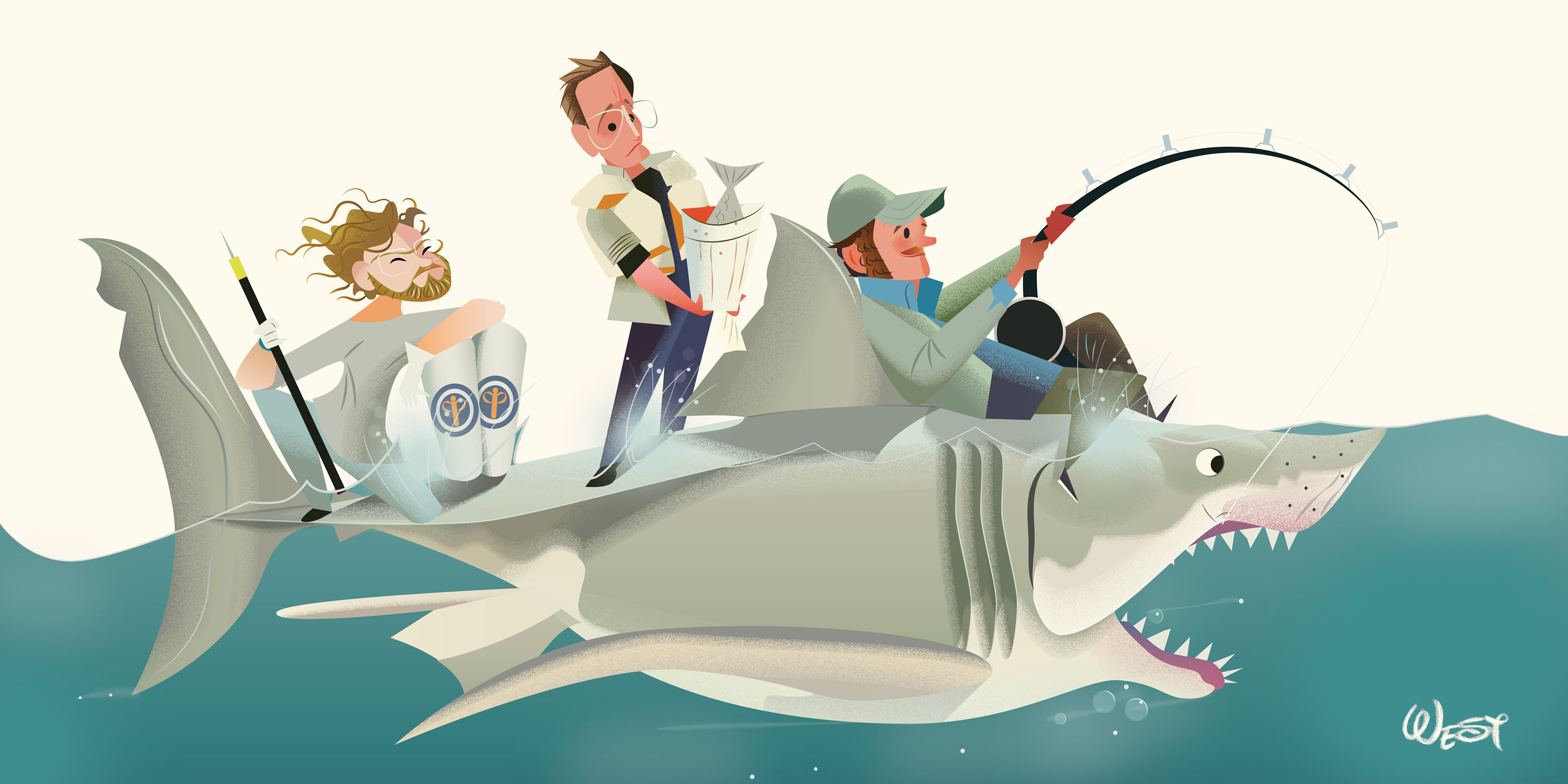 Jaws - Original Art - Etsy