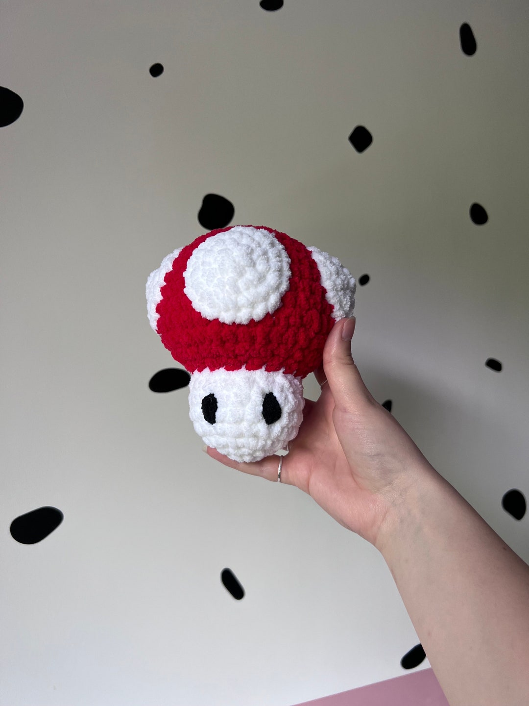 Crochet Mario Mushroom Crochet Mushroom Plushie Crochet - Etsy