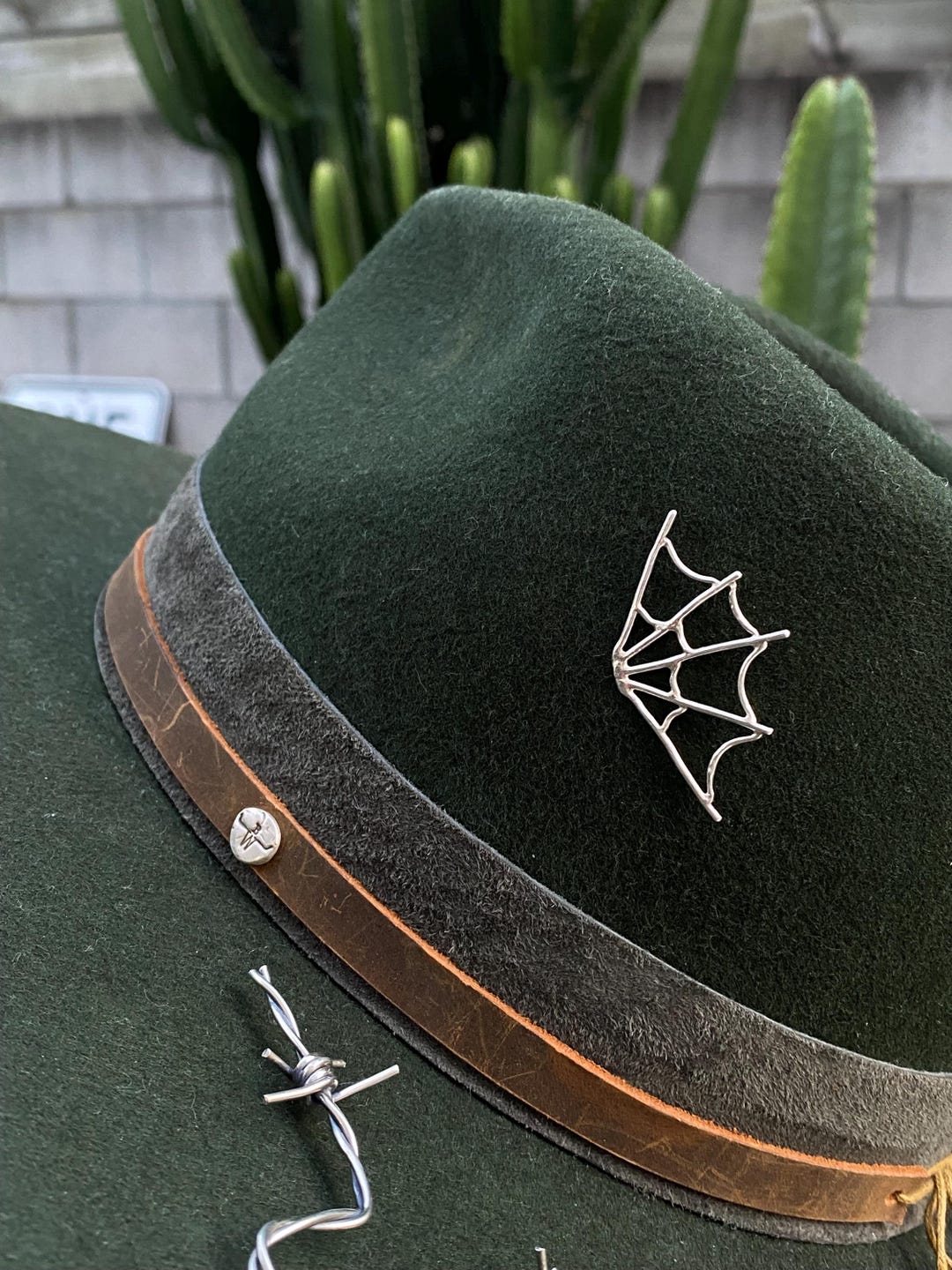 Spider Web Hat/lapel Pin - Etsy