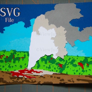 Old Faithful Card SVG With Full-color Step-by-step Tutorial - Fun Craft ...