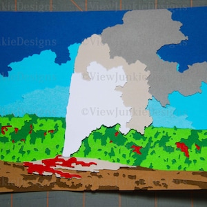 Old Faithful Card SVG With Full-color Step-by-step Tutorial - Fun Craft ...