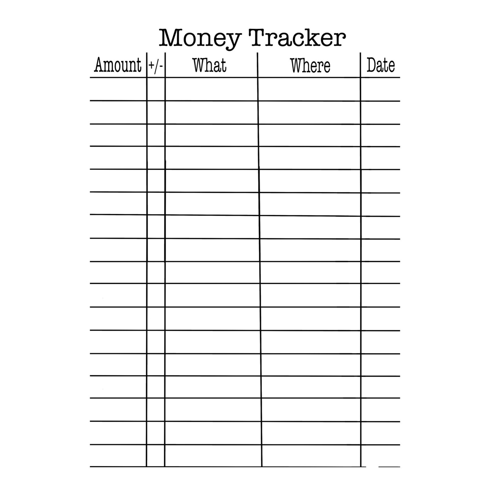 Money Tracker - Etsy