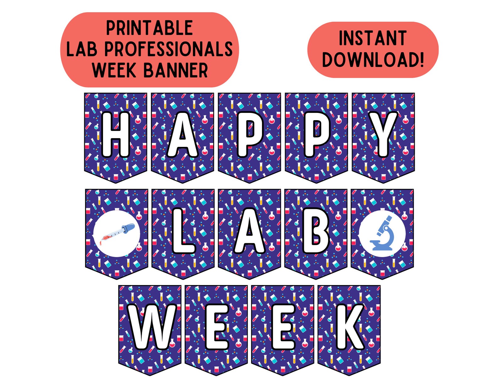 Laboratory Professionals Week Banner Lab Week Sign Printable Lab Week ...