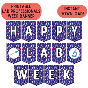 Laboratory Professionals Week Banner Lab Week Sign Printable Lab Week ...