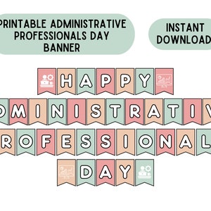 Administrative Professionals Day Banner Administration Day Sign ...