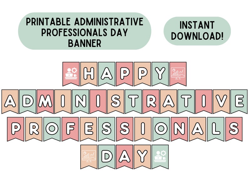 Administrative Professionals Day Banner Administration Day Sign ...