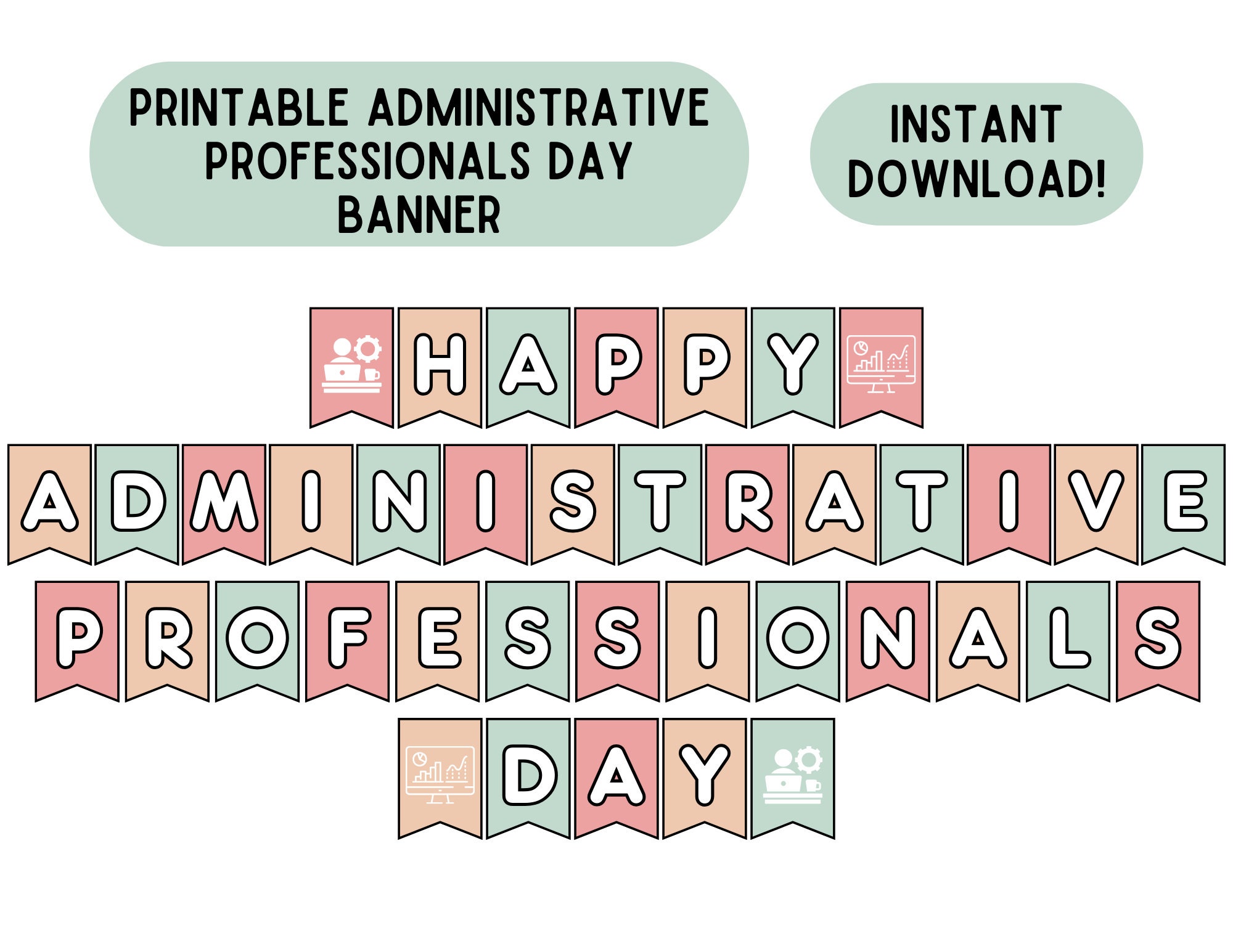 Administrative Professionals Day Banner Administration Day Sign ...