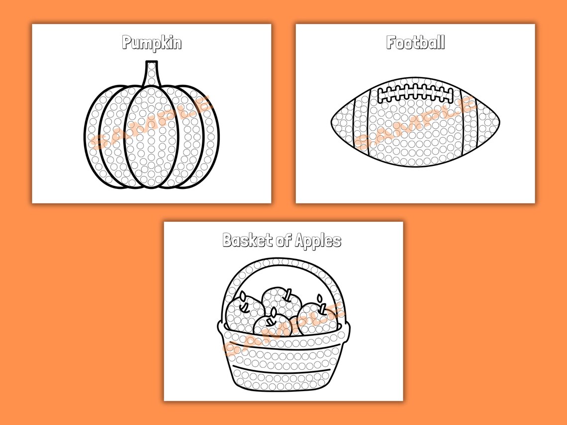 Fall Q-tip Painting Autumn Fine Motor Printables for Kids Fine Motor ...