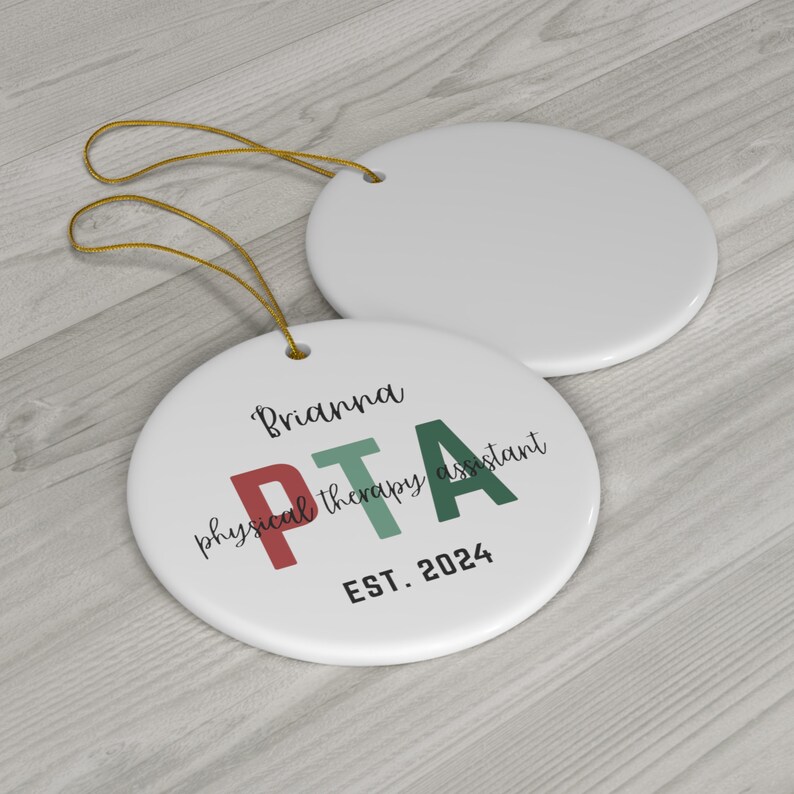 Personalized Physical Therapy Assistant Ornament Custom PTA Gift for ...