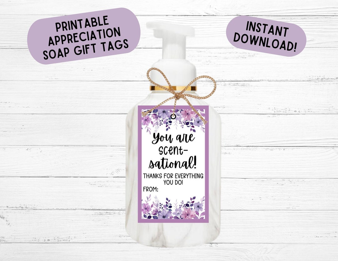 Appreciation Gift Tags You Are Scent-sational Gift Tag Teacher Gift ...