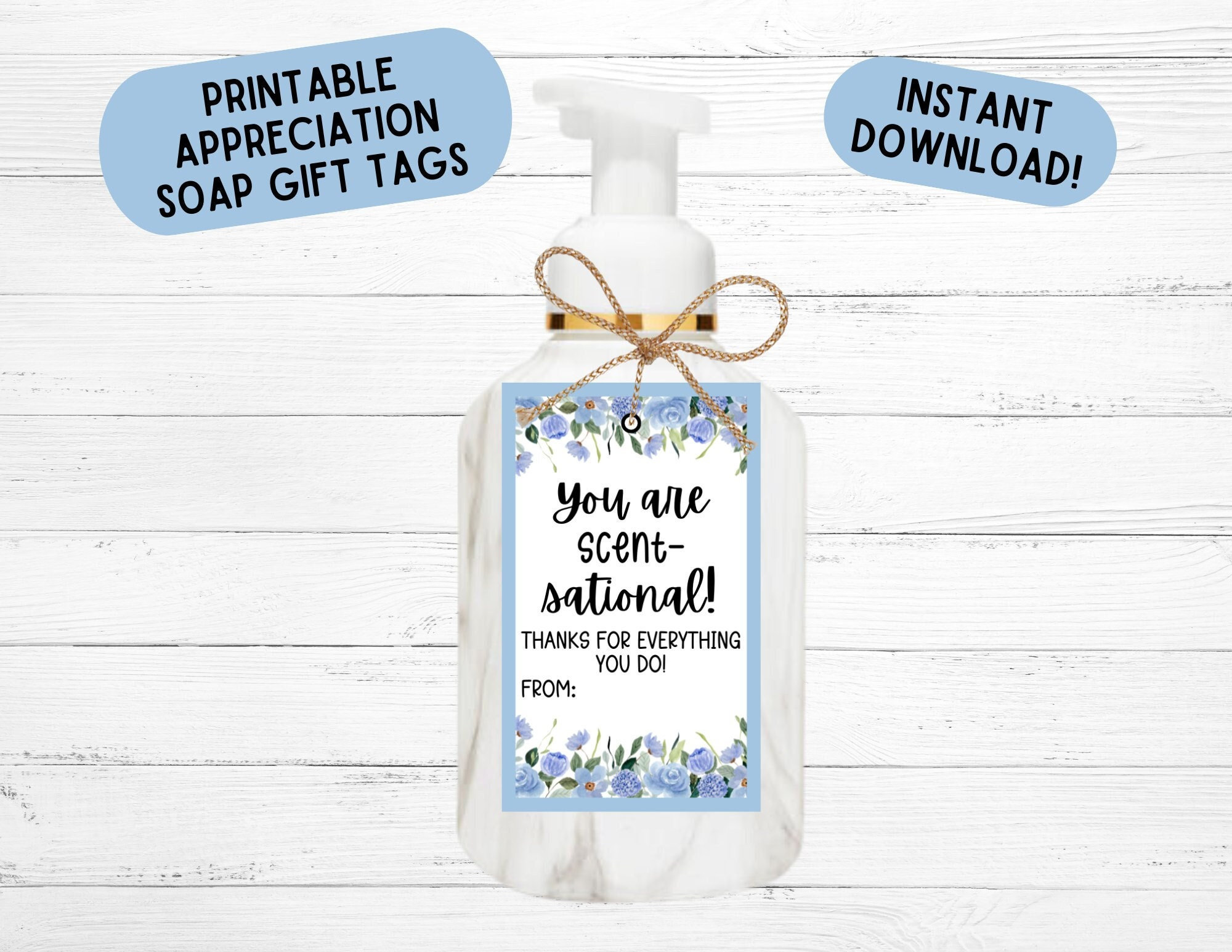 Appreciation Gift Tags You Are Scent-sational Gift Tag Teacher Gift ...
