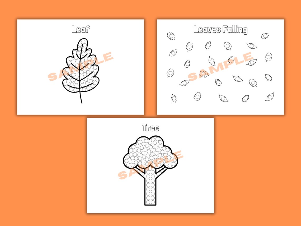 Fall Q-tip Painting Autumn Fine Motor Printables for Kids Fine Motor ...