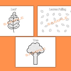 Fall Q-tip Painting Autumn Fine Motor Printables for Kids Fine Motor ...