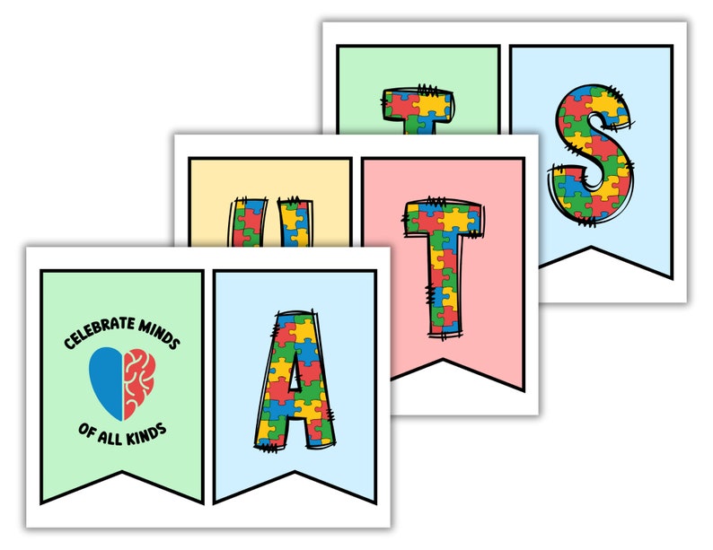 Autism Awareness Banner Autism Awareness Month Sign Printable April is ...