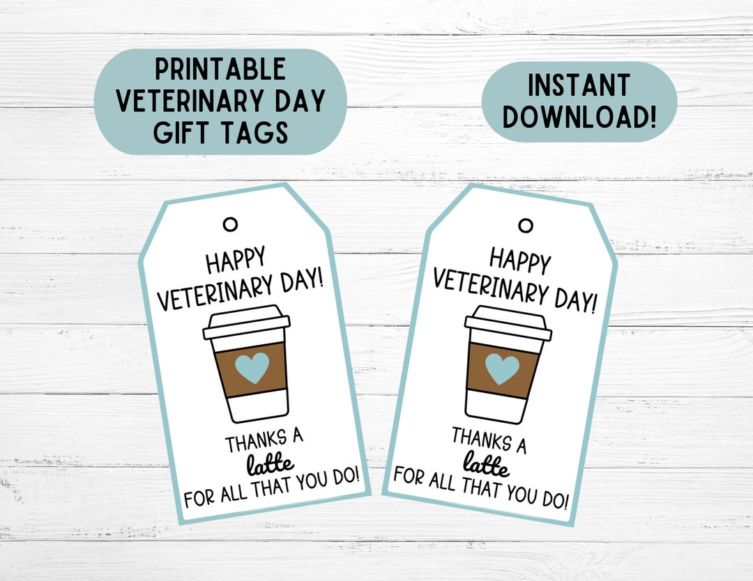 Veterinary Day Gift Tags Veterinarian Day Gift Tags Printable ...