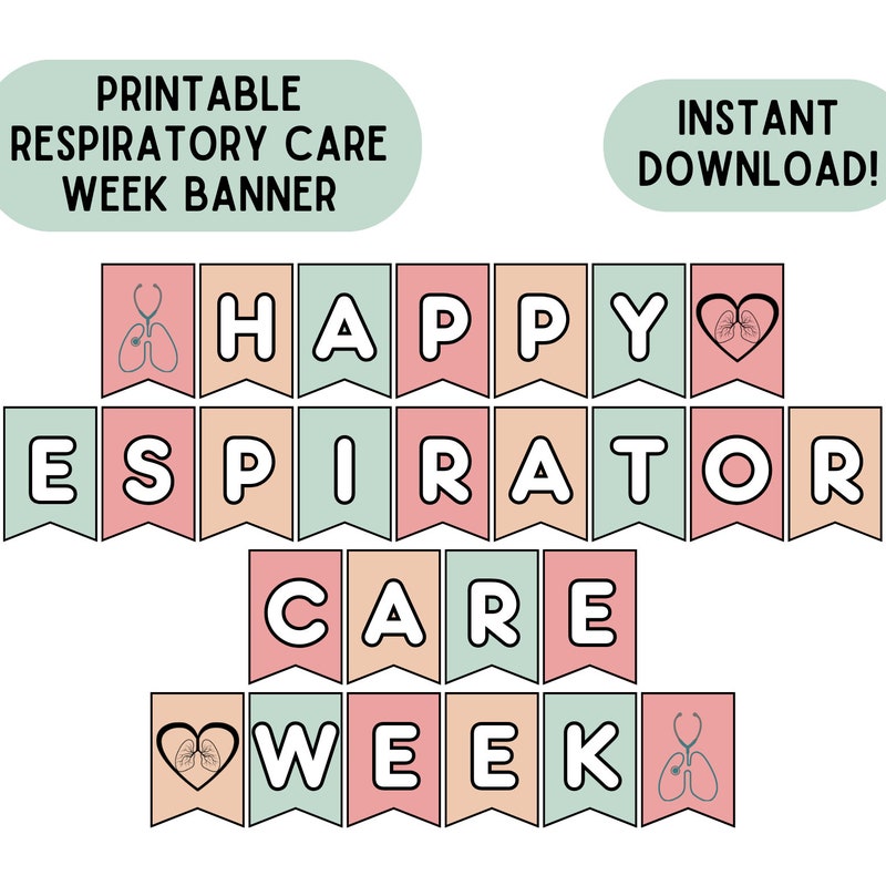 Respiratory Care Week Banner - Etsy