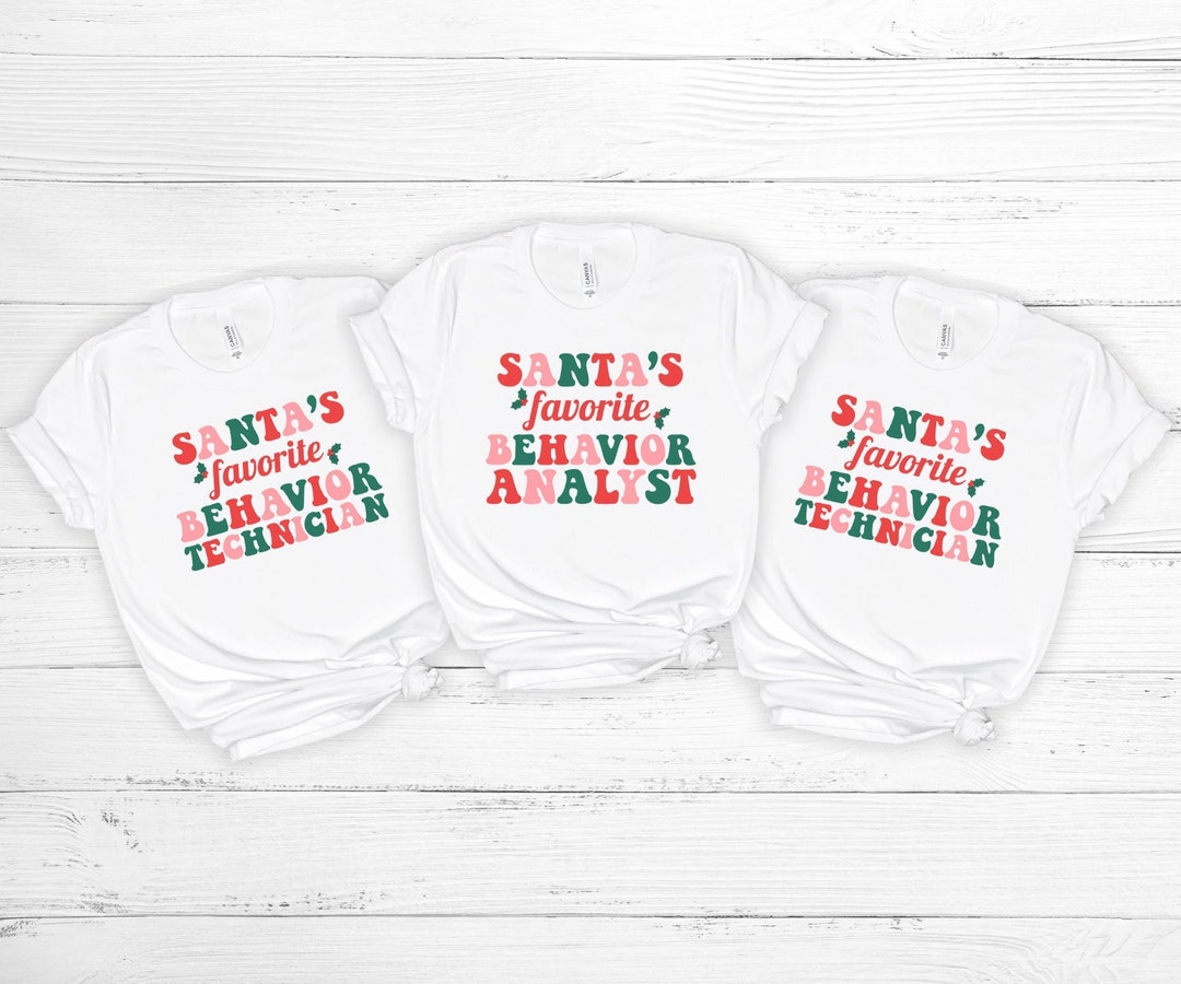 ABA Christmas Shirts for BCBA RBT Group Christmas T-shirt for Behavior ...