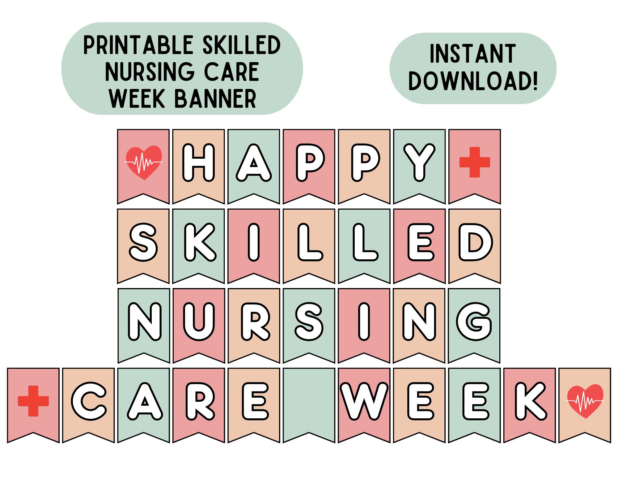 Skilled Nursing Care Week Banner Skilled Nursing Week Sign Printable ...