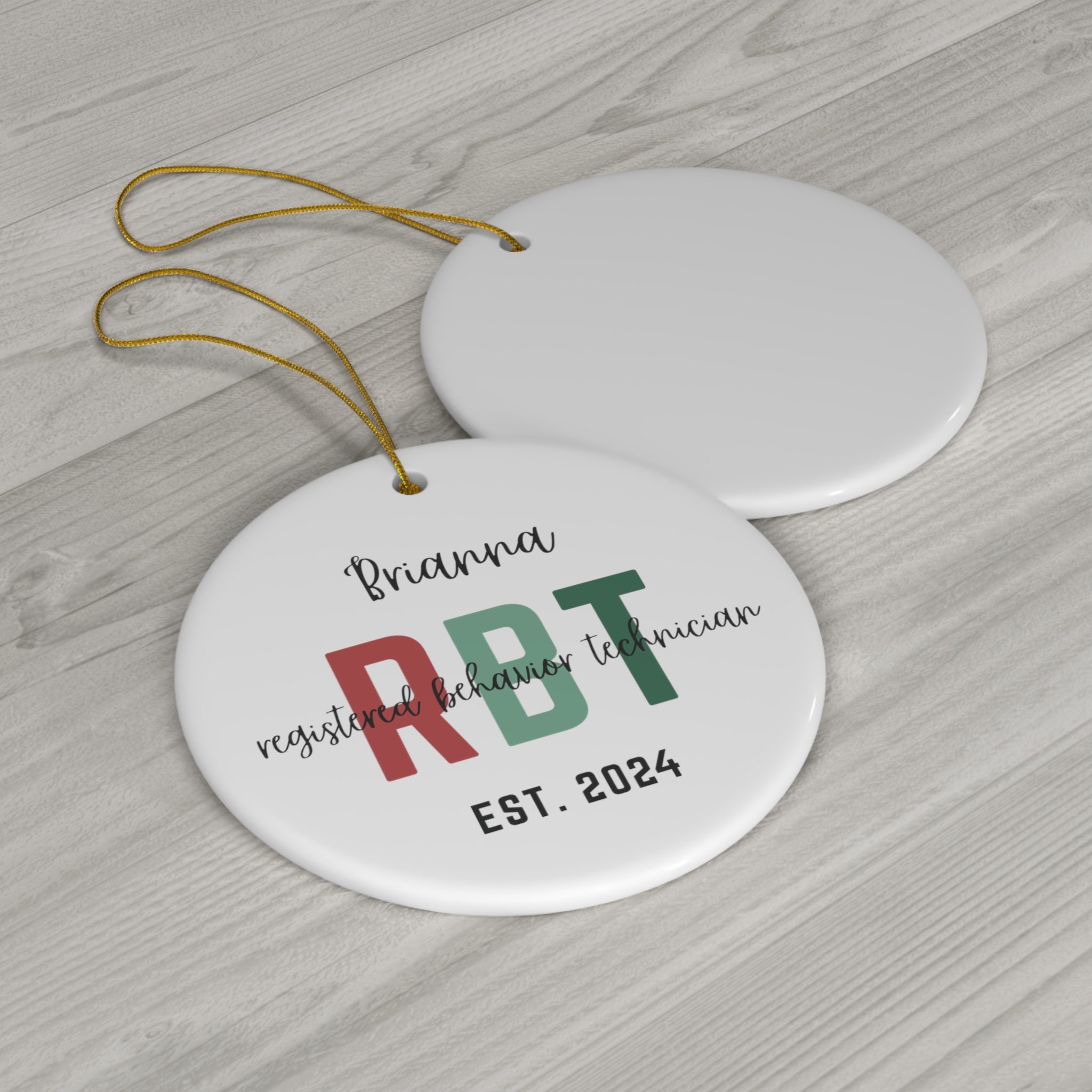 Personalized Behavior Technician Ornament Custom RBT Gift for ...