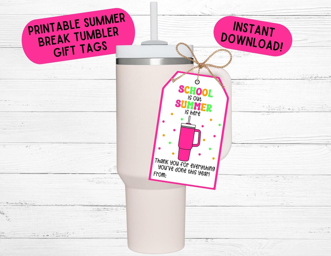 Teacher Gift Tags Last Day of School Gift Printable Gift Tag for ...