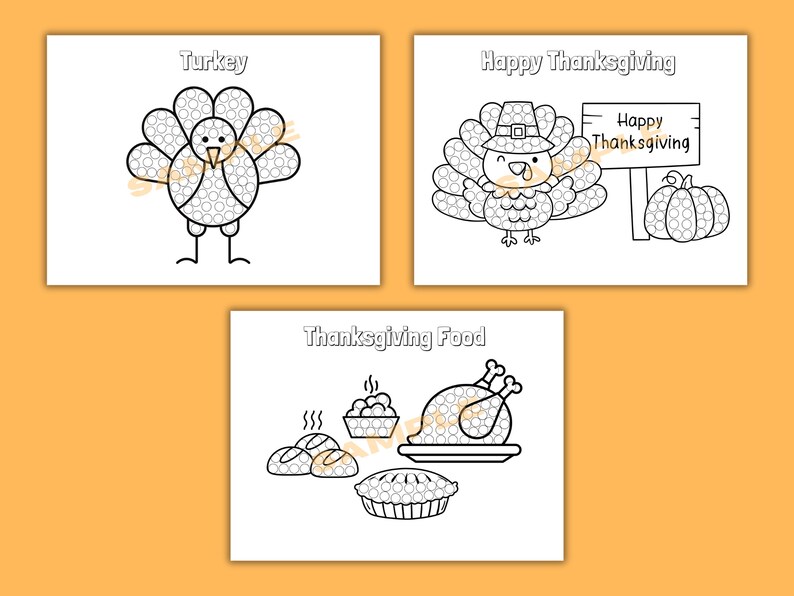 Thanksgiving Q-tip Painting Fine Motor Printables for Kids Fine Motor ...