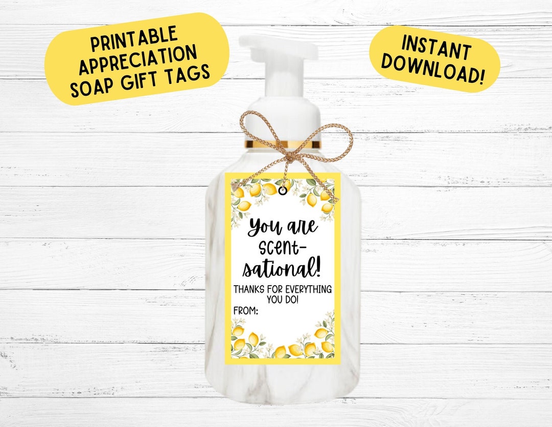 Appreciation Gift Tags You Are Scent-sational Gift Tag Teacher Gift ...