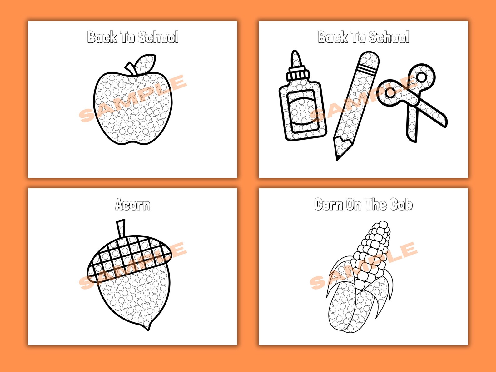 Fall Q-tip Painting Autumn Fine Motor Printables for Kids Fine Motor ...