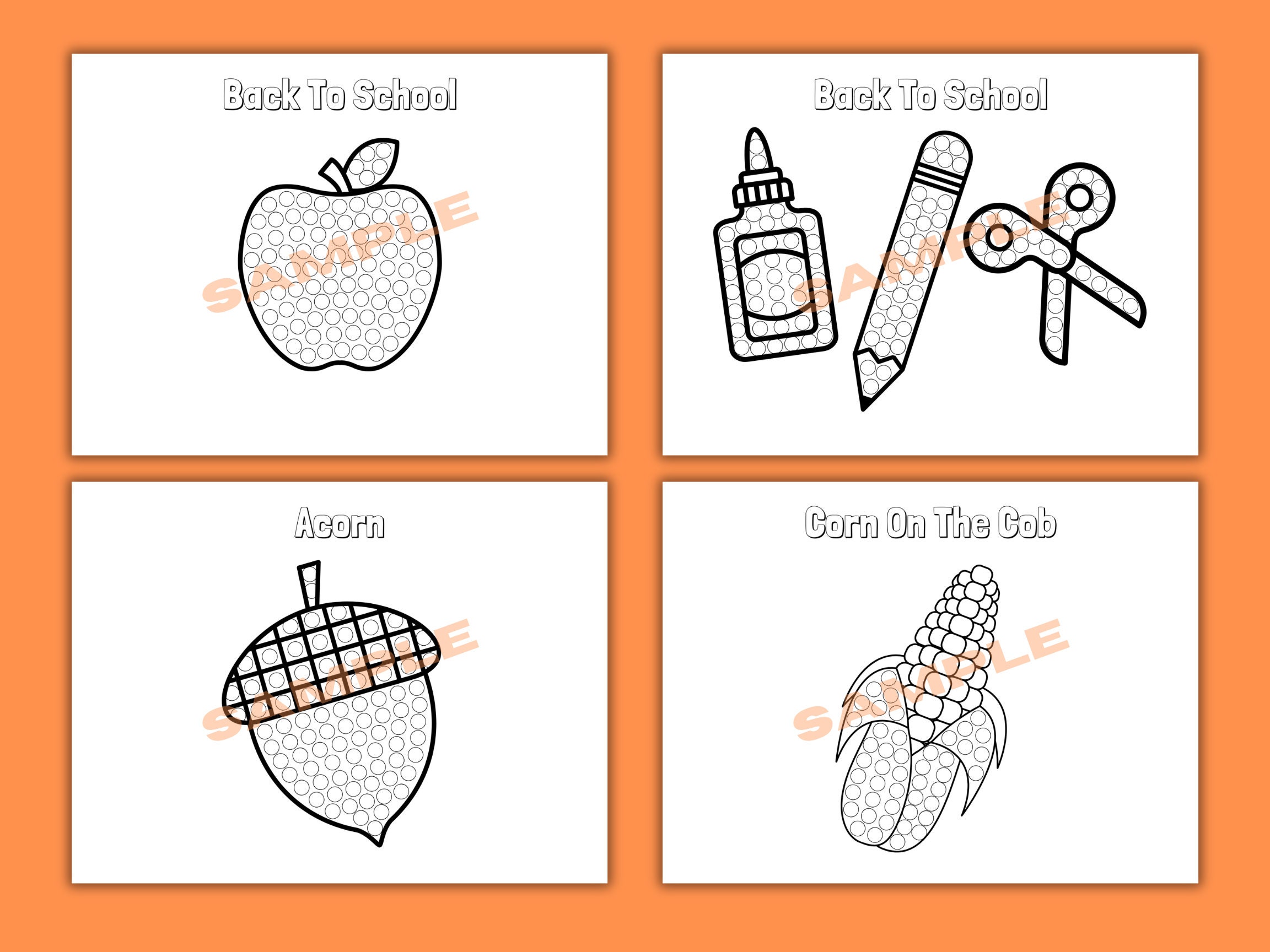 Fall Q-tip Painting Autumn Fine Motor Printables for Kids Fine Motor ...