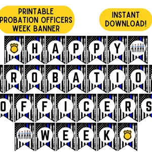 Probation Officers Week Banner PPPS Week Sign Printable Probation ...