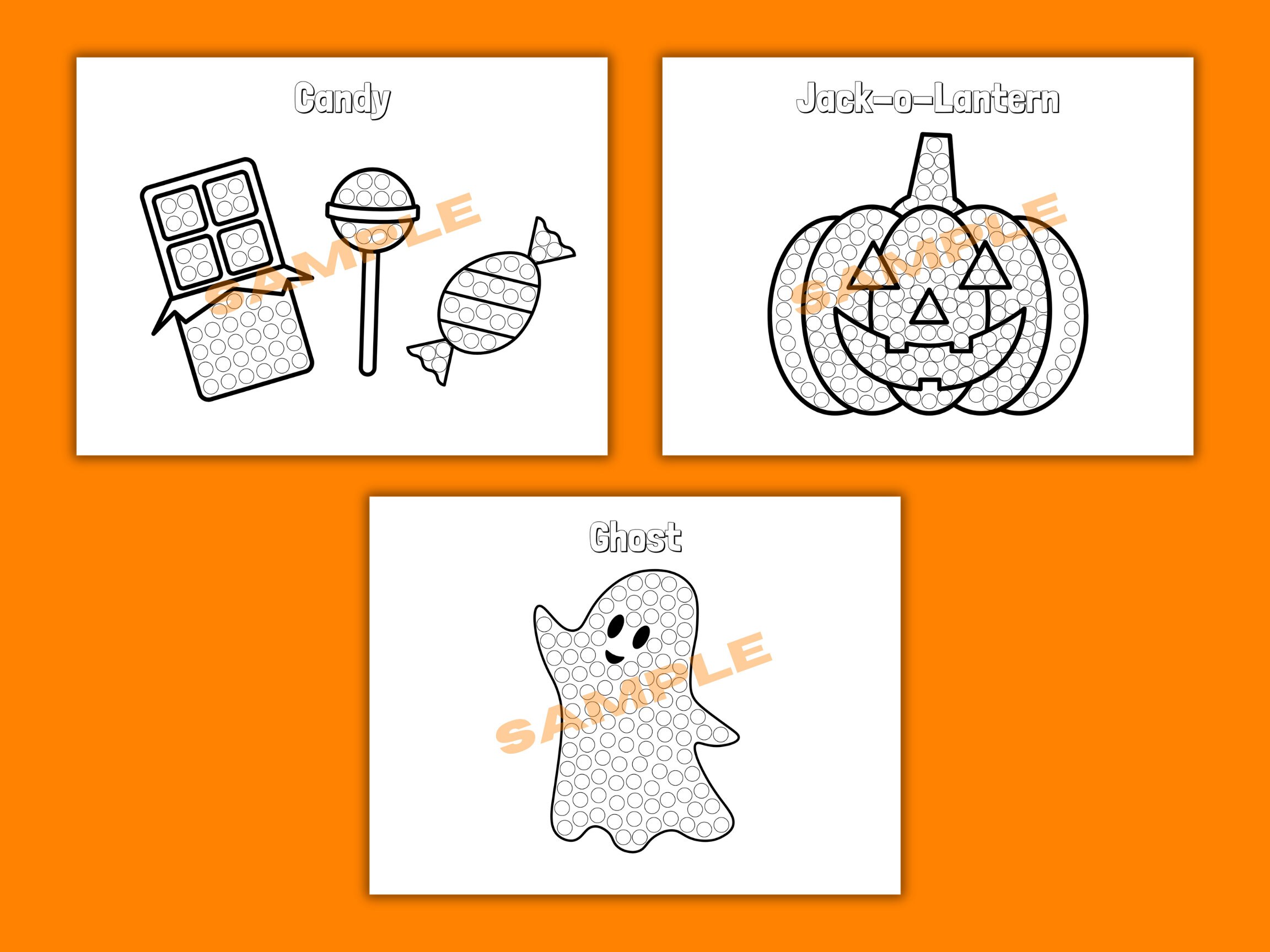 Halloween Q-tip Painting Halloween Fine Motor Craft Kids Pediatric OT ...