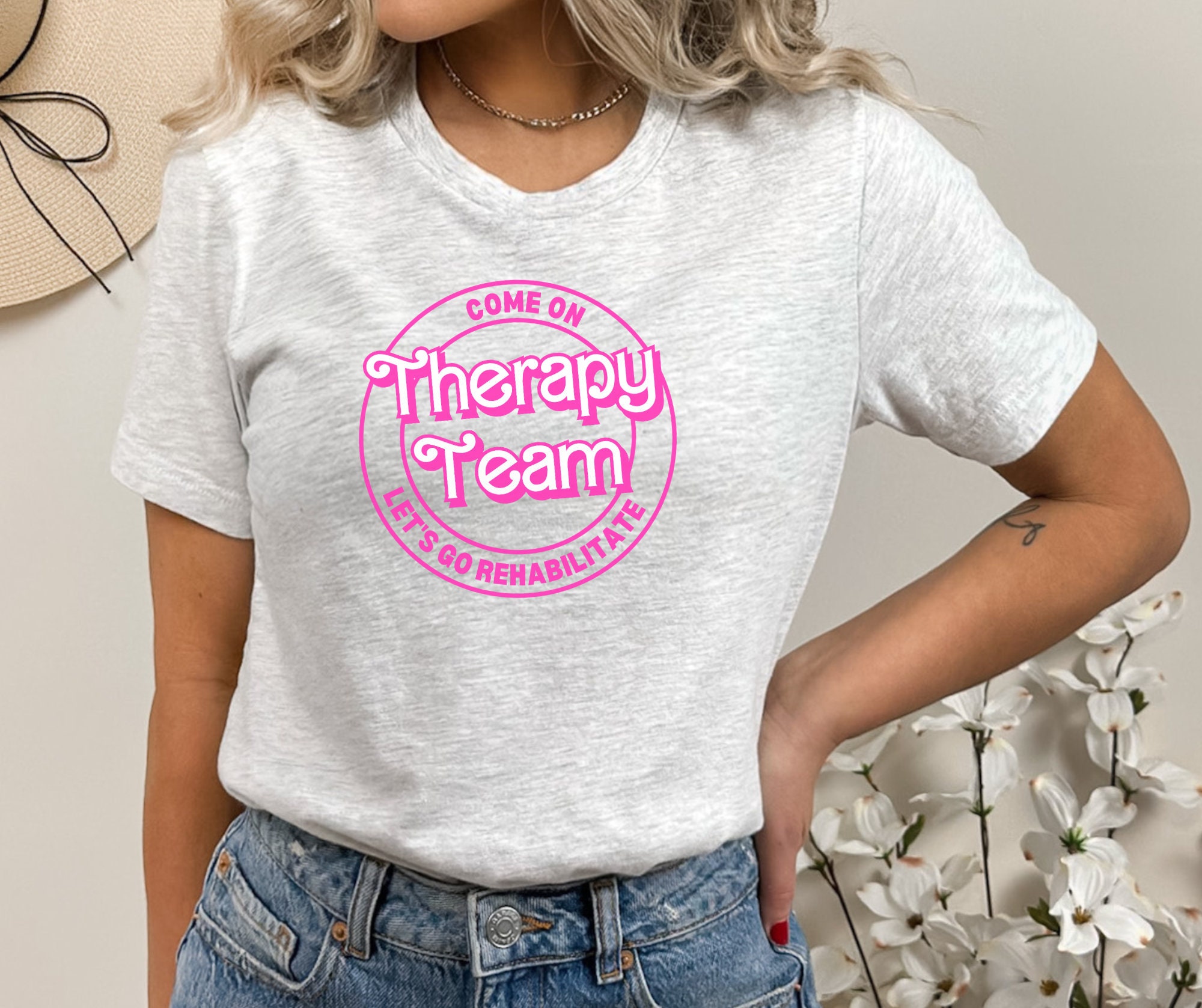 Therapy Team T-shirt Matching Barbi Therapy Crew Tshirt Pediatric ...
