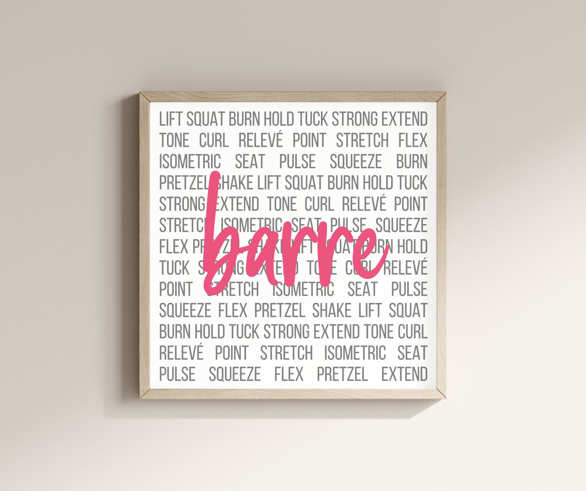 Barre Wall Art Barre Poster Printable Barre Studio Decorations Barre ...