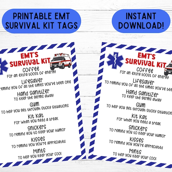 Survival Kit Printable - Etsy