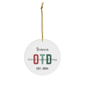 Personalized Occupational Therapy Ornament Custom OTD Gift for ...