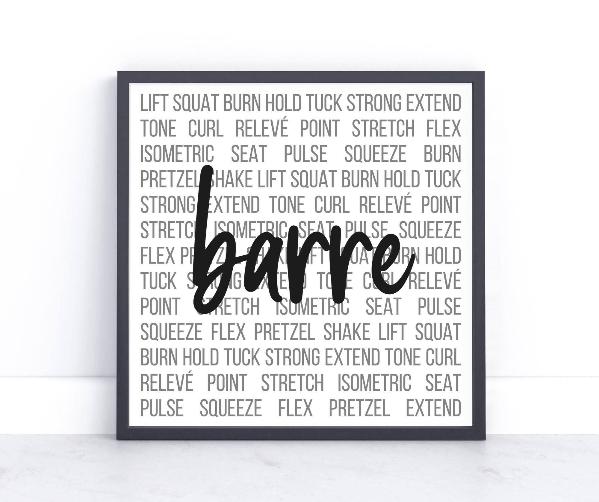 Barre Wall Art Barre Poster Printable Barre Studio Decorations Barre ...
