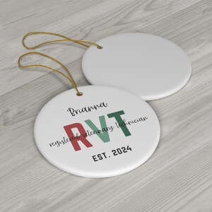 Personalized Vet Tech Ornament Custom RVT Gift for Veterinary ...