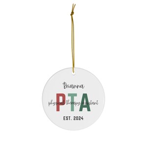 Personalized Physical Therapy Assistant Ornament Custom PTA Gift for ...