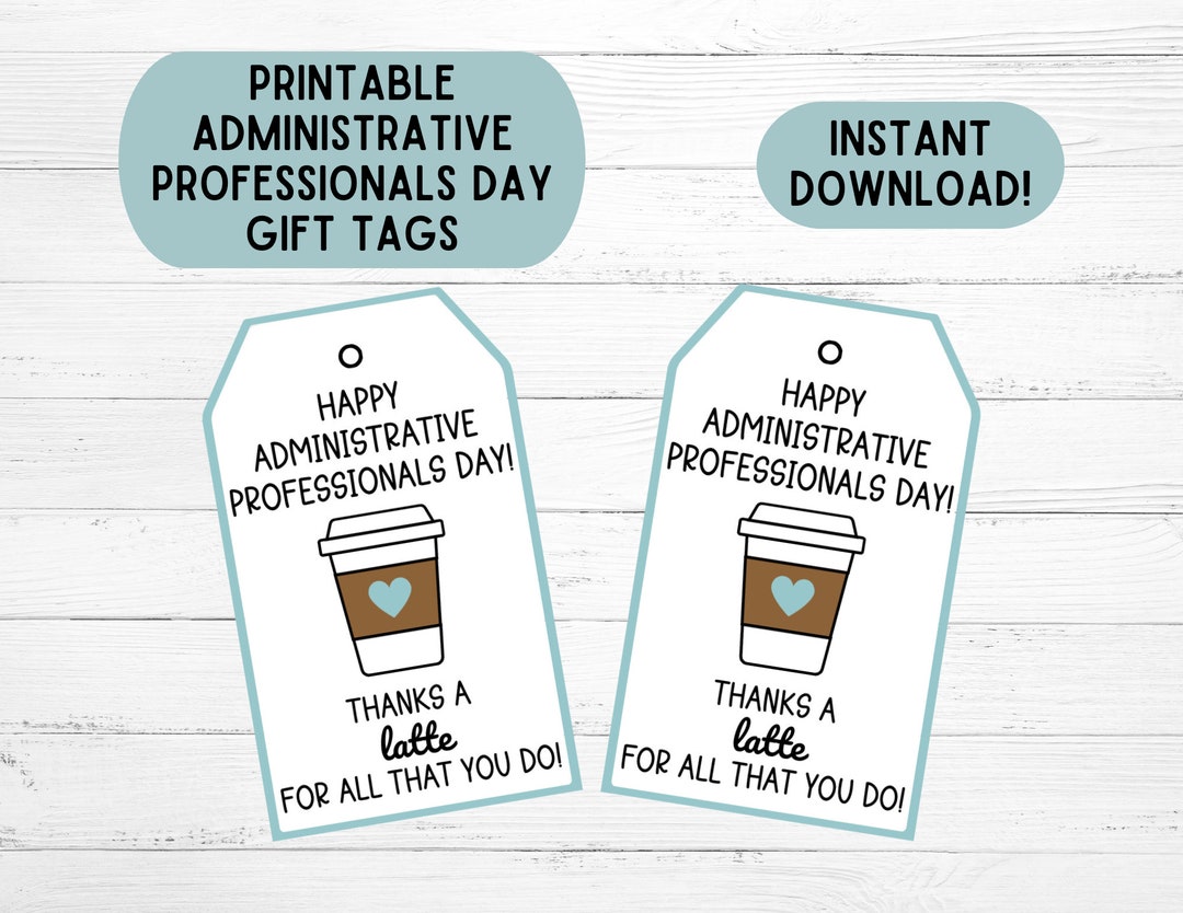 Administrative Professionals Day Gift Tags Admin Professionals Day Gift ...