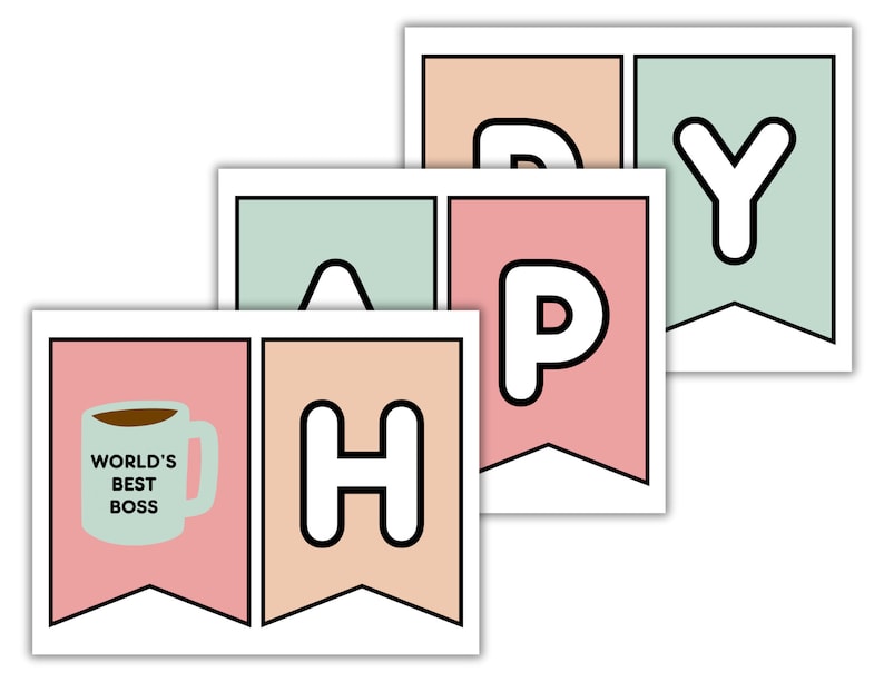 Boss's Day Banner Boss' Day Sign Printable Bosses Day Decorations Boss ...