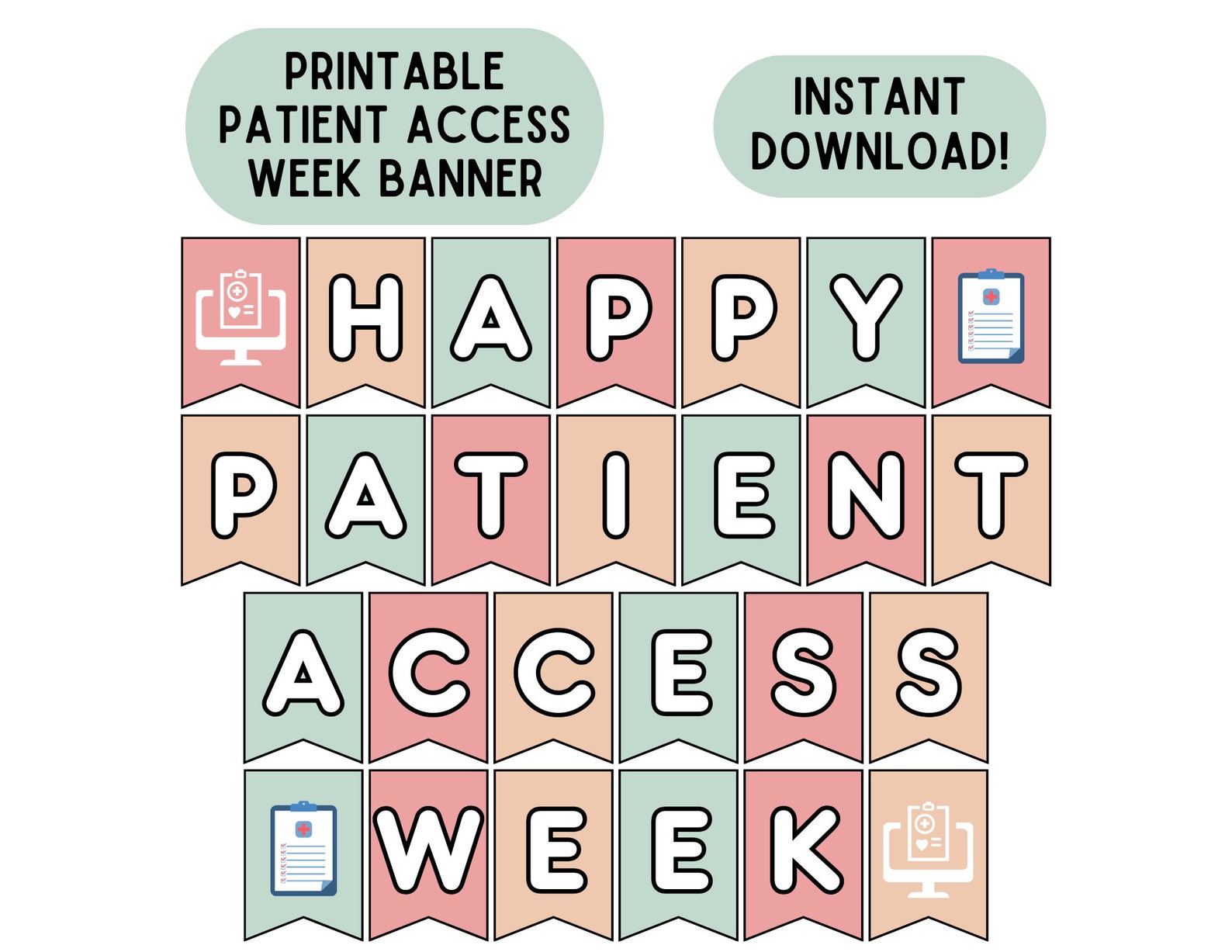 Patient Access Week Banner Patient Access Week Sign Printable Patient ...