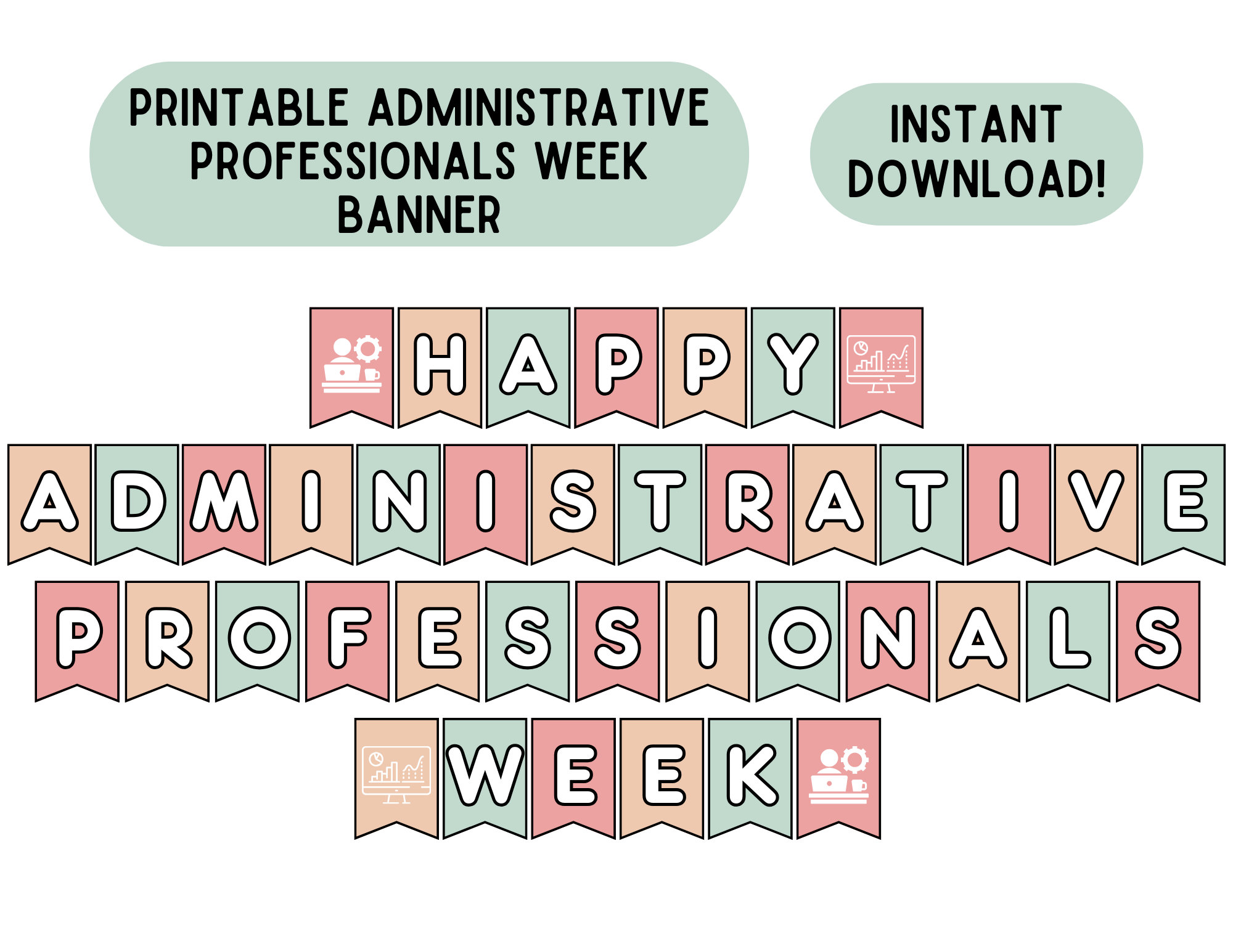 Administrative Professionals Week Banner Administration Week Sign ...