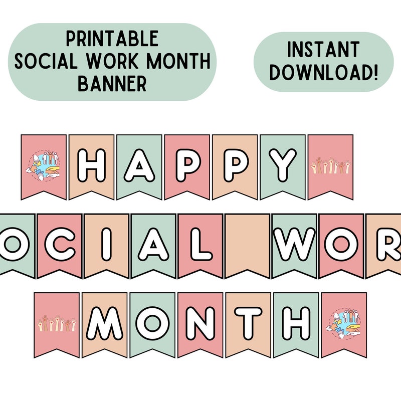 Happy Social Work Month - Etsy