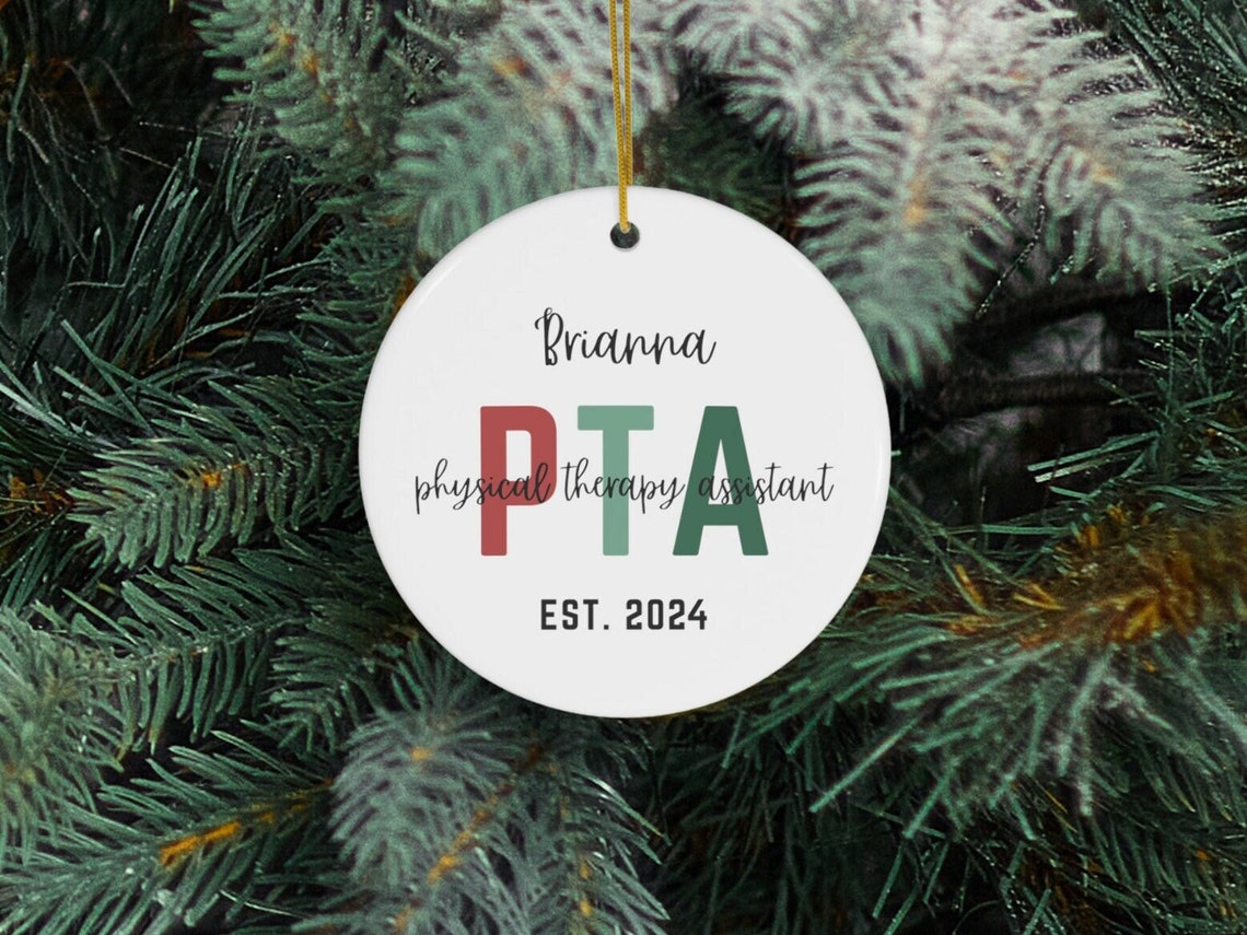 Personalized Physical Therapy Assistant Ornament Custom PTA Gift for ...