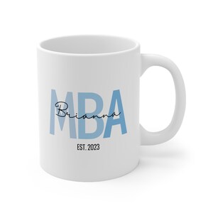 MBA Mug Custom MBA Gift Master of Business Administration Graduation ...