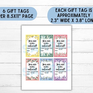 Appreciation Gift Tags You Are Scent-sational Gift Tag Teacher Gift ...