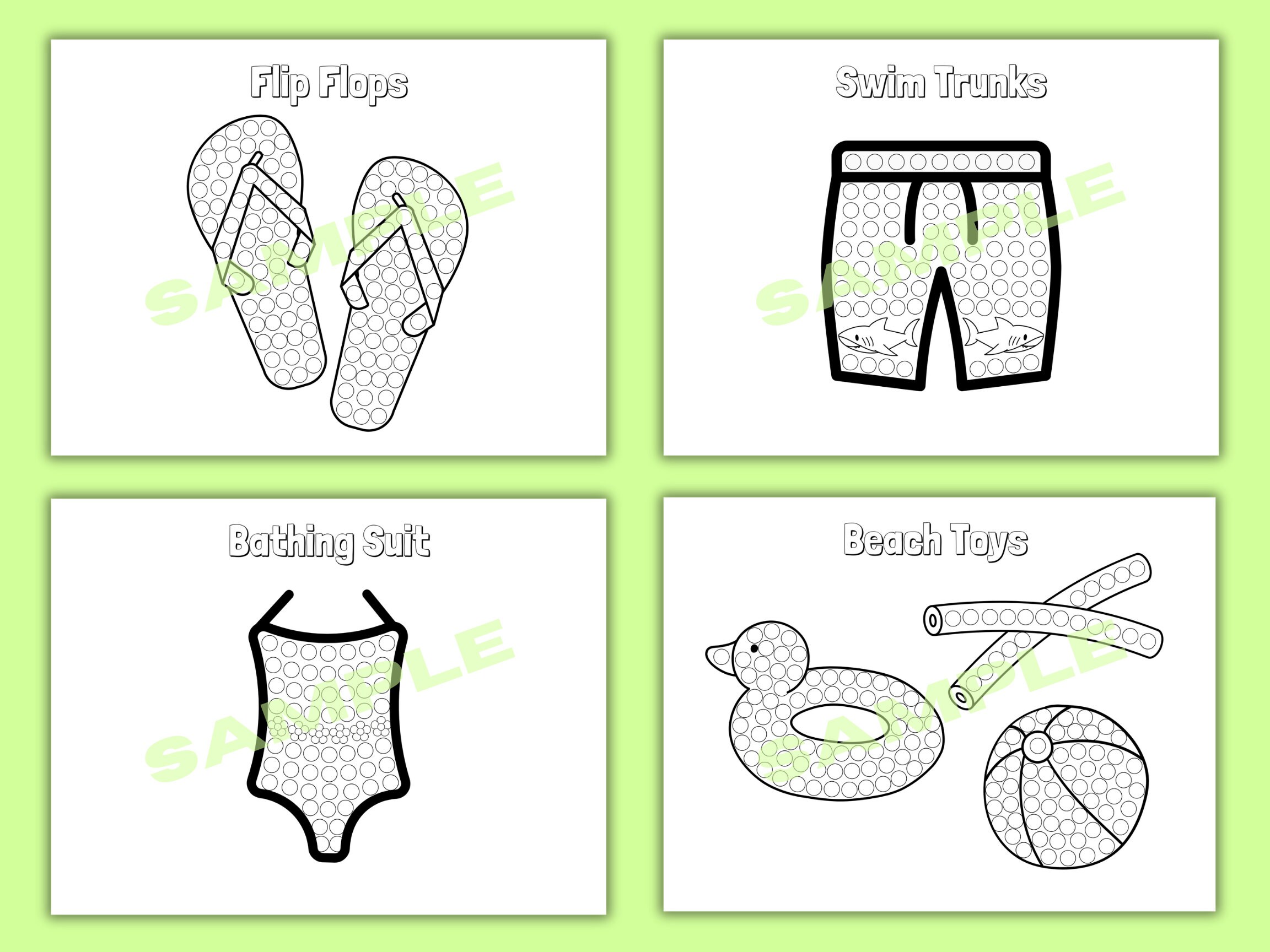 Summer Q-tip Painting Summer Fine Motor Craft for Kids Summer Fine ...