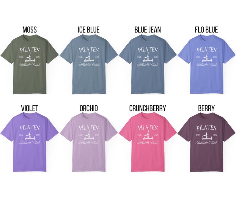 Pilates Club Shirt Pilates Athletic Club T-shirt Pilates Social Club ...