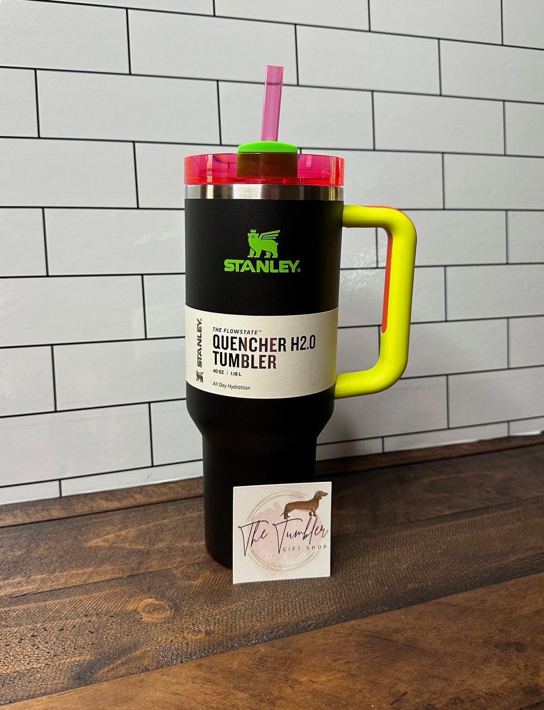 2024 Black Neon Stanley 40oz - Etsy UK